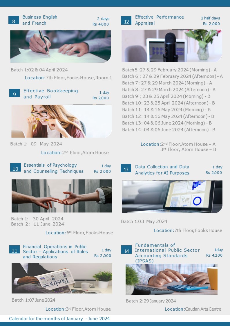 Competency-Based Training Courses Calendar - Civil Service College ...